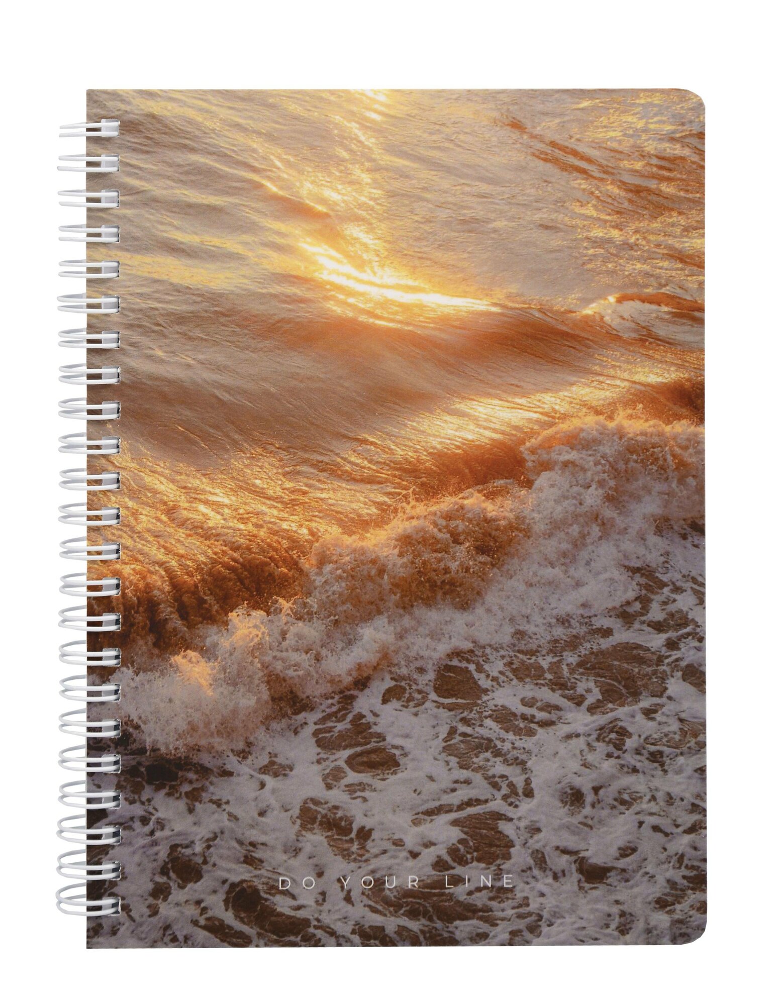 Ежедневник недат. А5 166л "DoYourLine. Волны планов" тв. обл, гребень