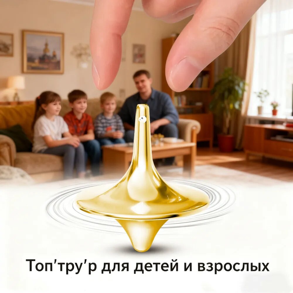 Волчок металлический, спиннер , антистресс для рук