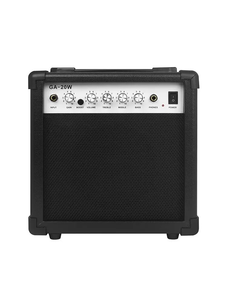 Комбоусилитель Для Электрогитары GA-20W черный матовый портативный деревянный