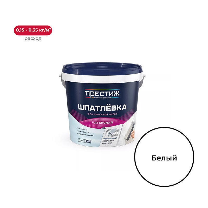 Престиж Шпатлевка латексная , 1,5 кг 256617