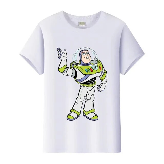 Милая детская футболка с рисунком из мультфильма «История игрушек» от Disney, женская футболка с коротким рукавом, мужская футболка, семейная футболка для девочек, женская футболка.