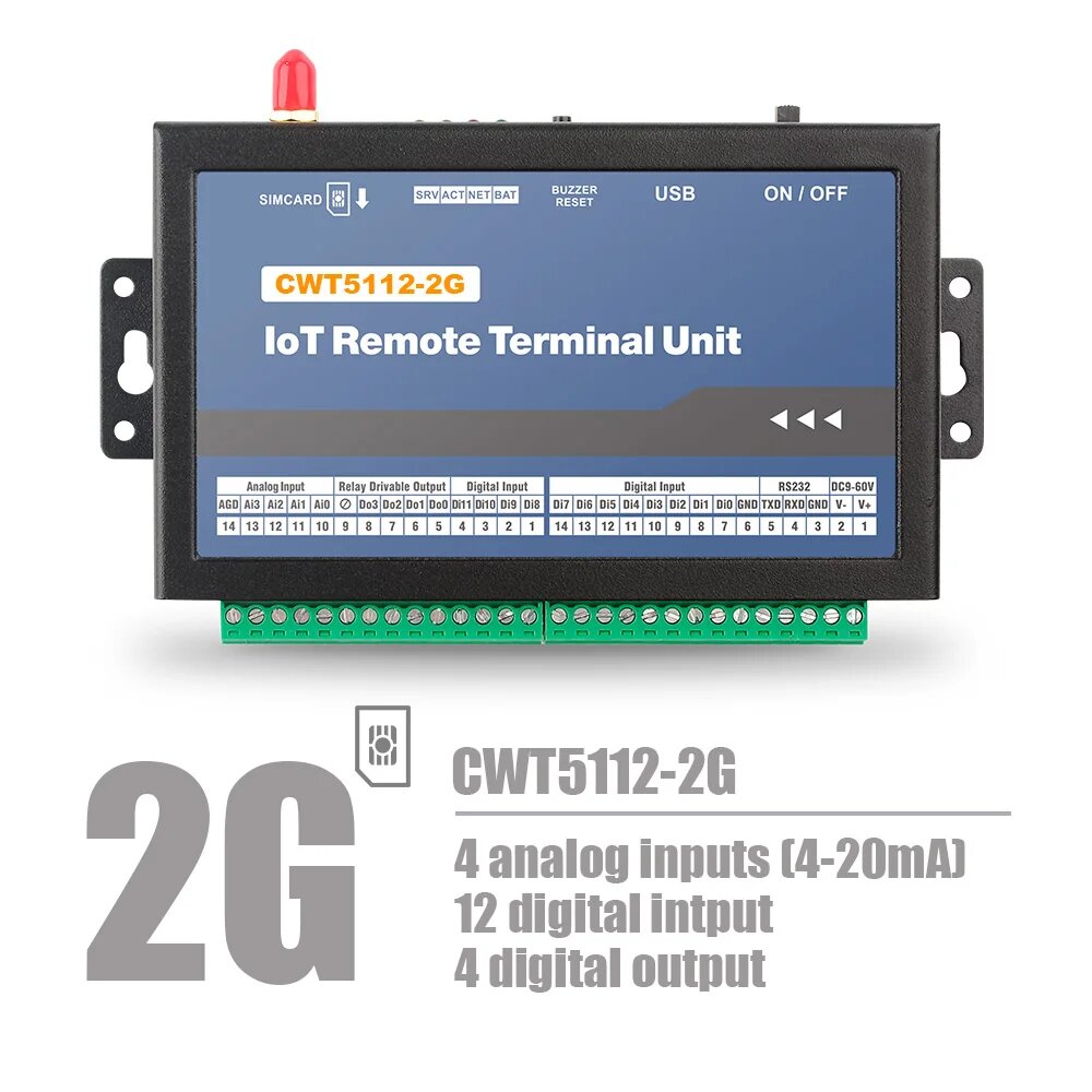 ComWinTop CWT5112 12DI 4AI 4DO промышленный модуль сбора данных CWT-5112-2G