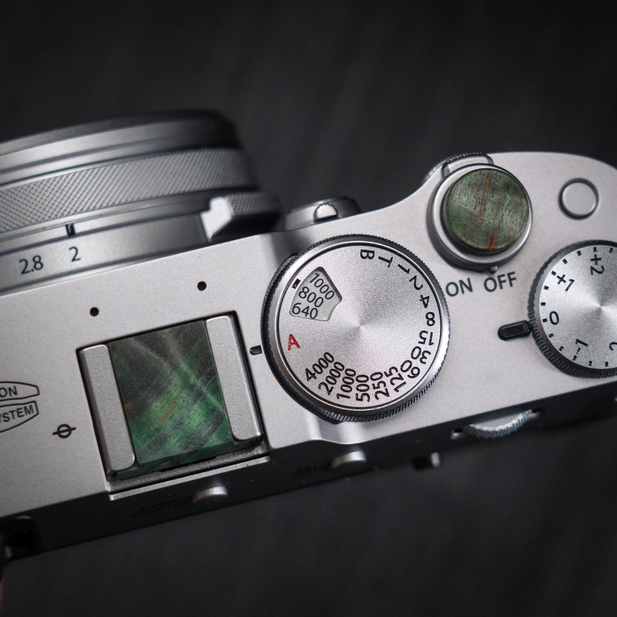Зелено-черный набор аксессуаров из стабильного дерева для Nikon ZFC, крышка кнопки спуска и крепление горячей вставки