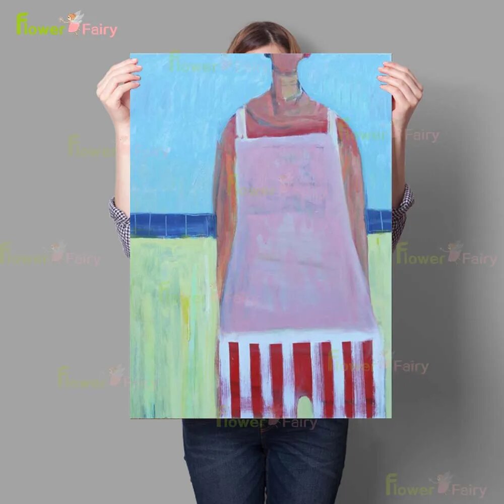 Абстрактный портрет на холсте 50x70см, цвет P