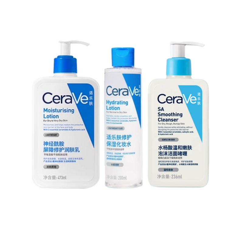 Набор из 3 предметов унисекс CeraVe очищающее молочко AHA 236 мл тоник 200 мл эмульсия 236 мл, арт. 1462682243