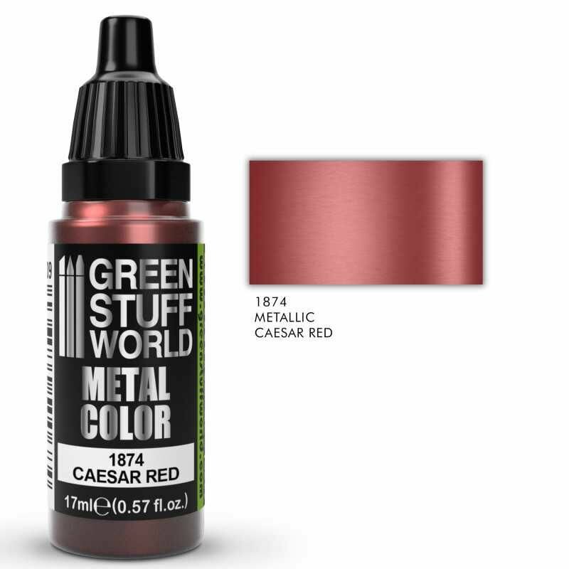 Краска акриловая 1874 цвет Caesar Red, 17 мл, Metal Color, Green Stuff World
