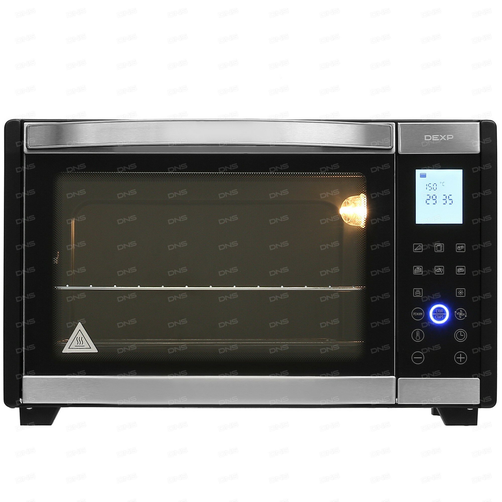 Мини-печь DEXP EO-D1635, сенсорное управление, 35л, 1600Вт, чёрная