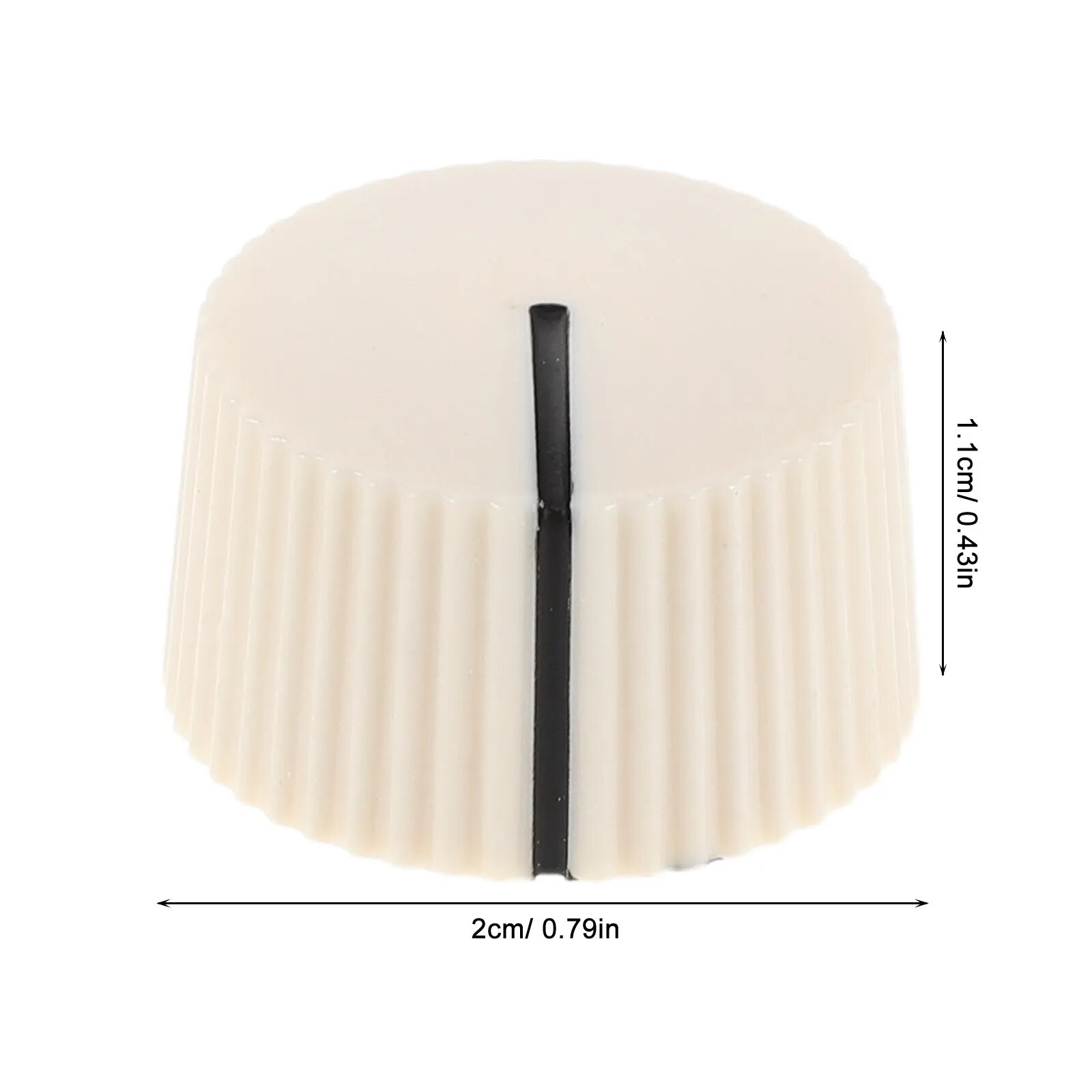 Ручки-потенциометры для электрогитары 8 шт. Белый, Beige