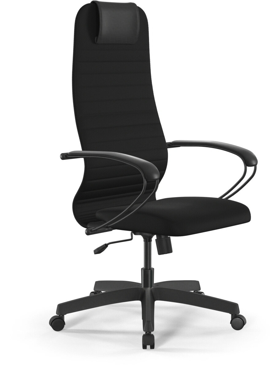 Кресло метта SU-B-10, на колесиках, сетка/ткань, черный [ze4.12.1.222]