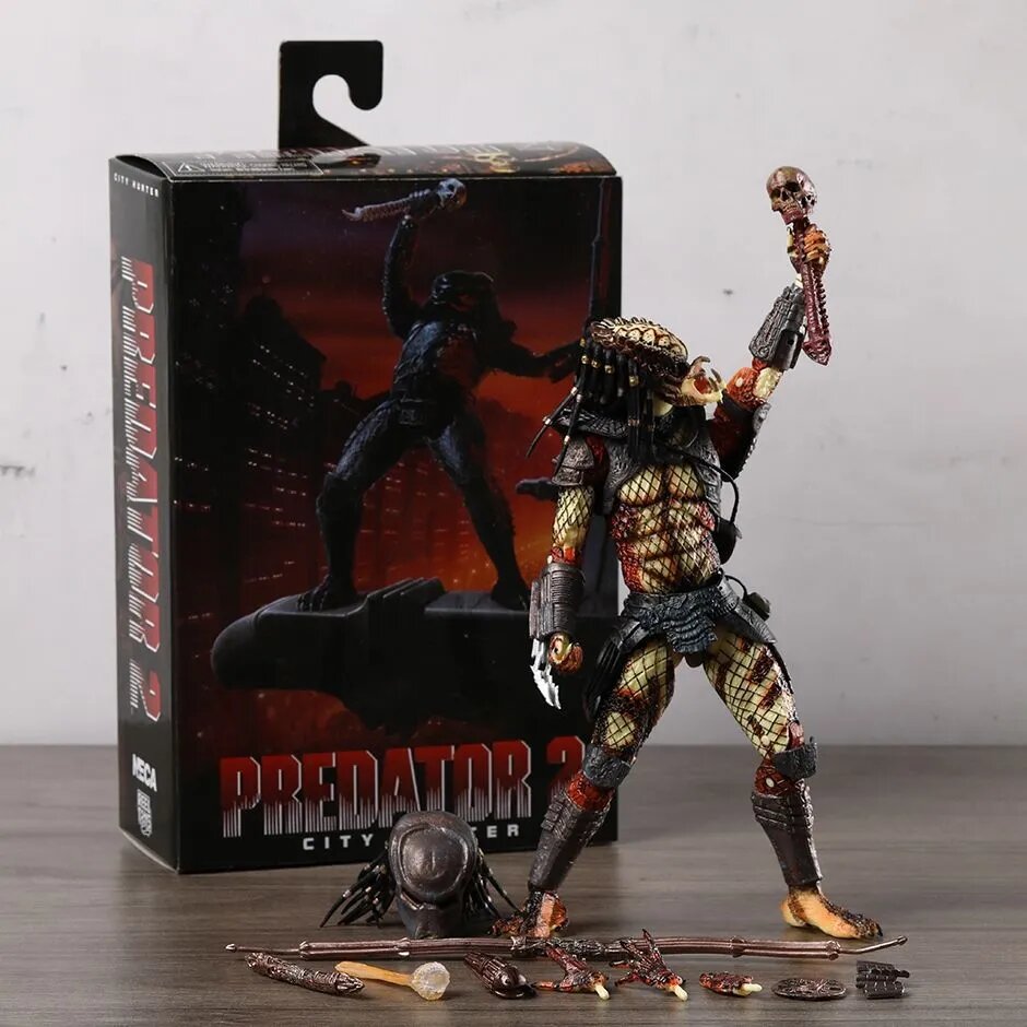 Фигурка Хищник 2 Городской Охотник Predator 2 City Hunter Predator 18CM