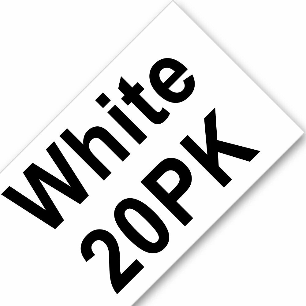 Термоусадочная лента 6 мм, 20PK Black on White
