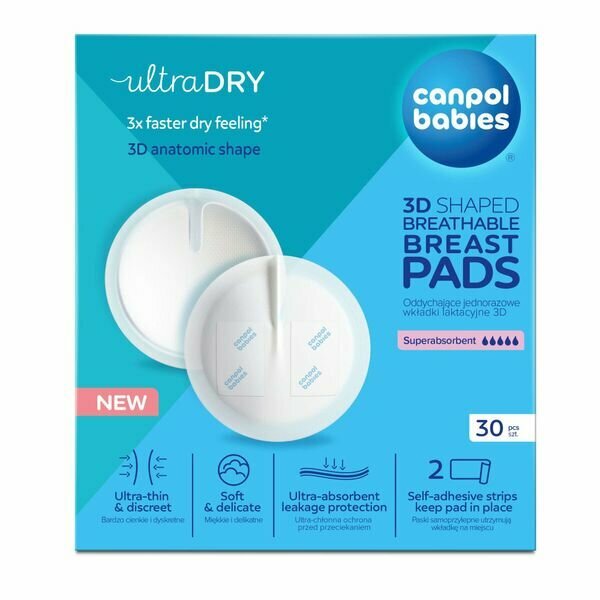 Вкладыши для бюстгальтера впитывающие Canpol/Канпол 30шт (1/653)