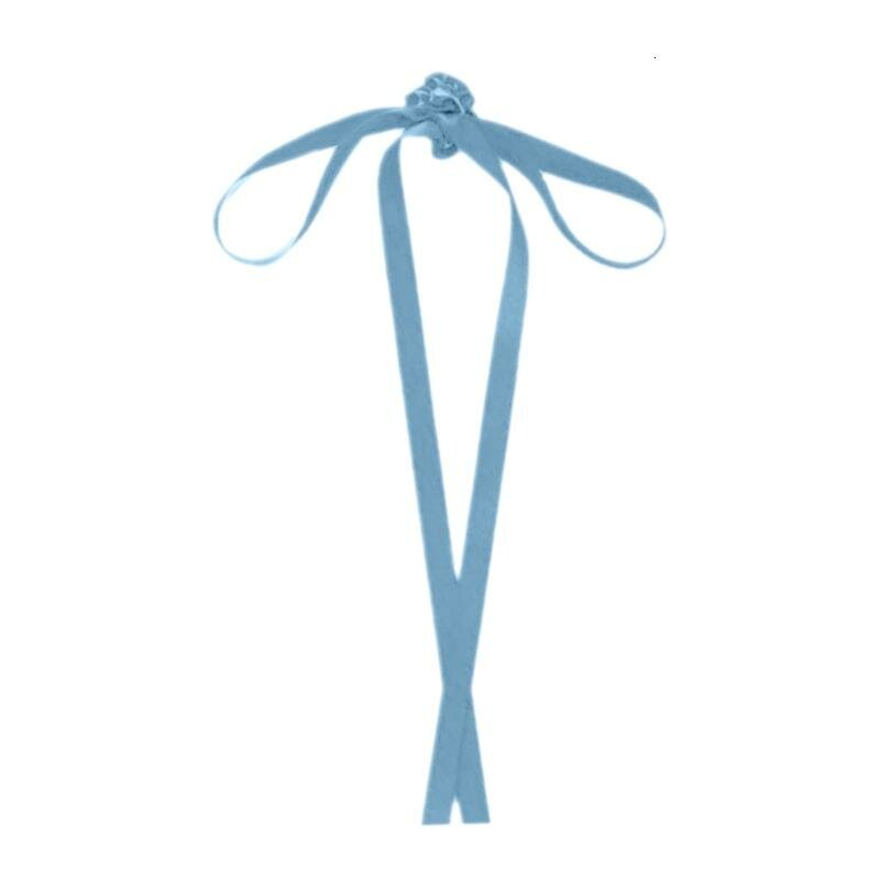 Элегантный эластичный бантик для волос, Светло-голубой