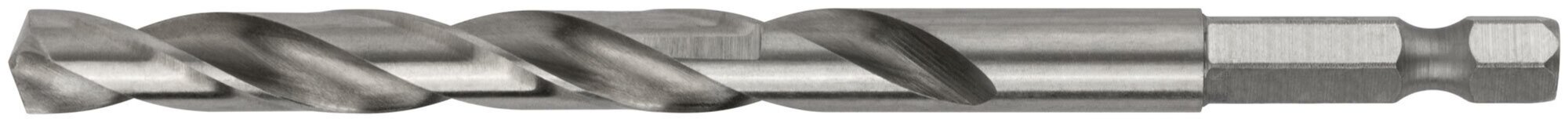 Сверло HSS по металлу, полированное, U-хвостовик под биту, инд. упаковка 8,0 мм