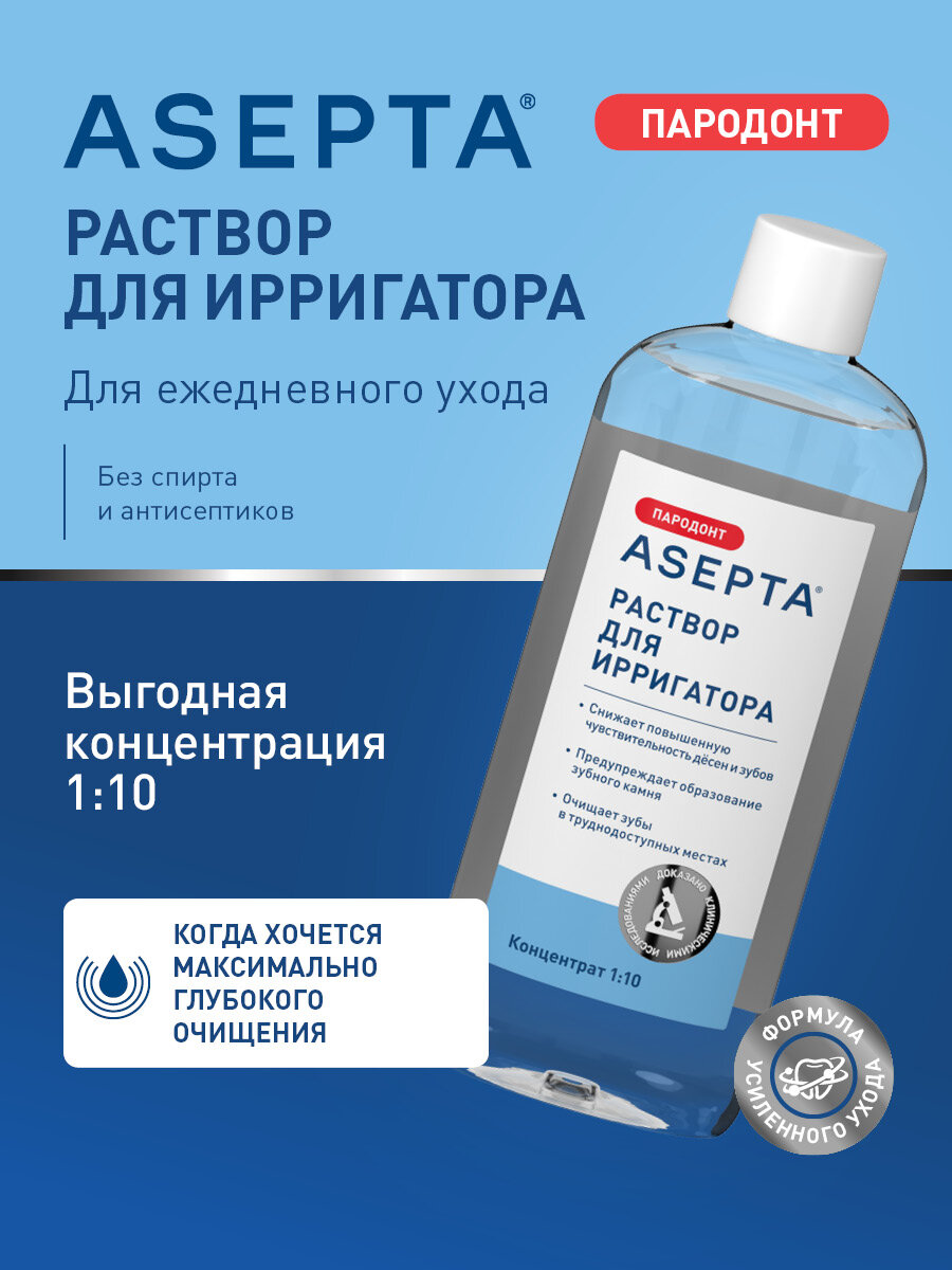 Жидкость для ирригатора ASEPTA Parodontal концентрат, 250мл
