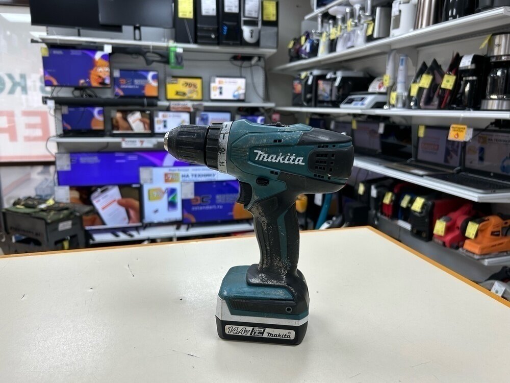 Дрель-шуруповерт аккумуляторная Makita DF347D, 14,4 В,