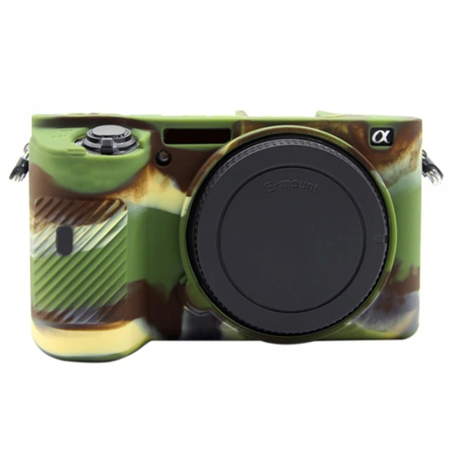 Силиконовый противоударный чехол MyPads для фотоаппарата Sony Alpha ILCE-6600 с точными вырезами, хаки