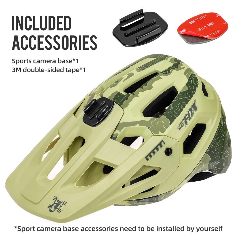 BATFOX LA302 Шлем для горного велосипеда L58-61CM, 302-102-green