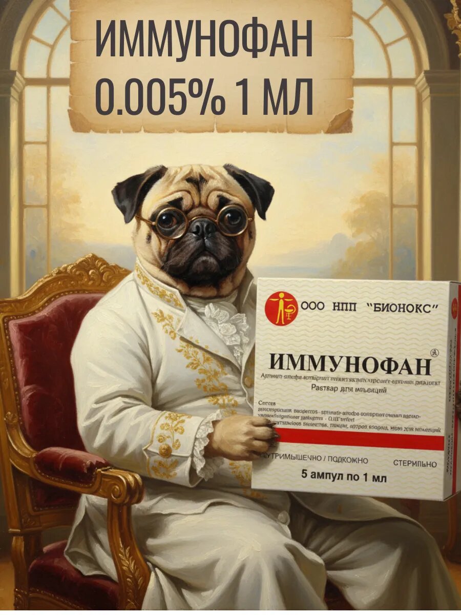Иммунофан 0.005% 1 мл