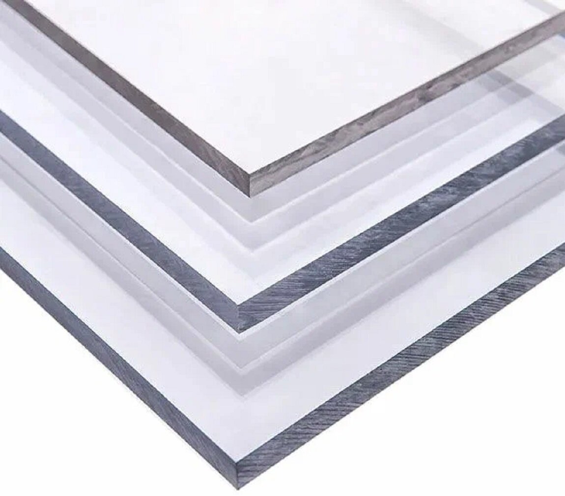 Поликарбонат монолитный прозрачный, УФ-защита 2050х3050х6 мм