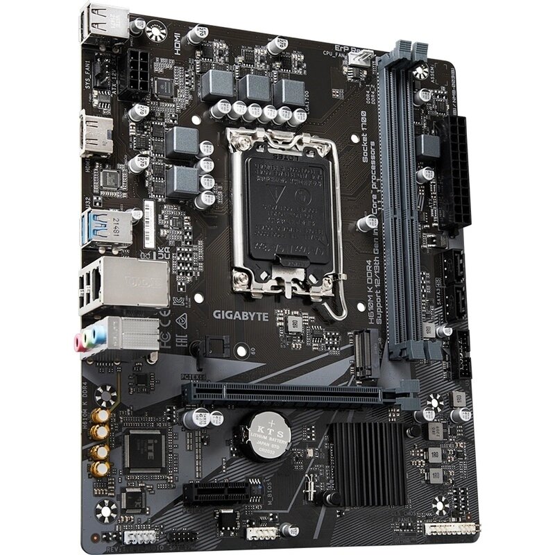 Материнская плата Gigabyte H610M K DDR4, s1700, H610, 2xDDR4, mATX