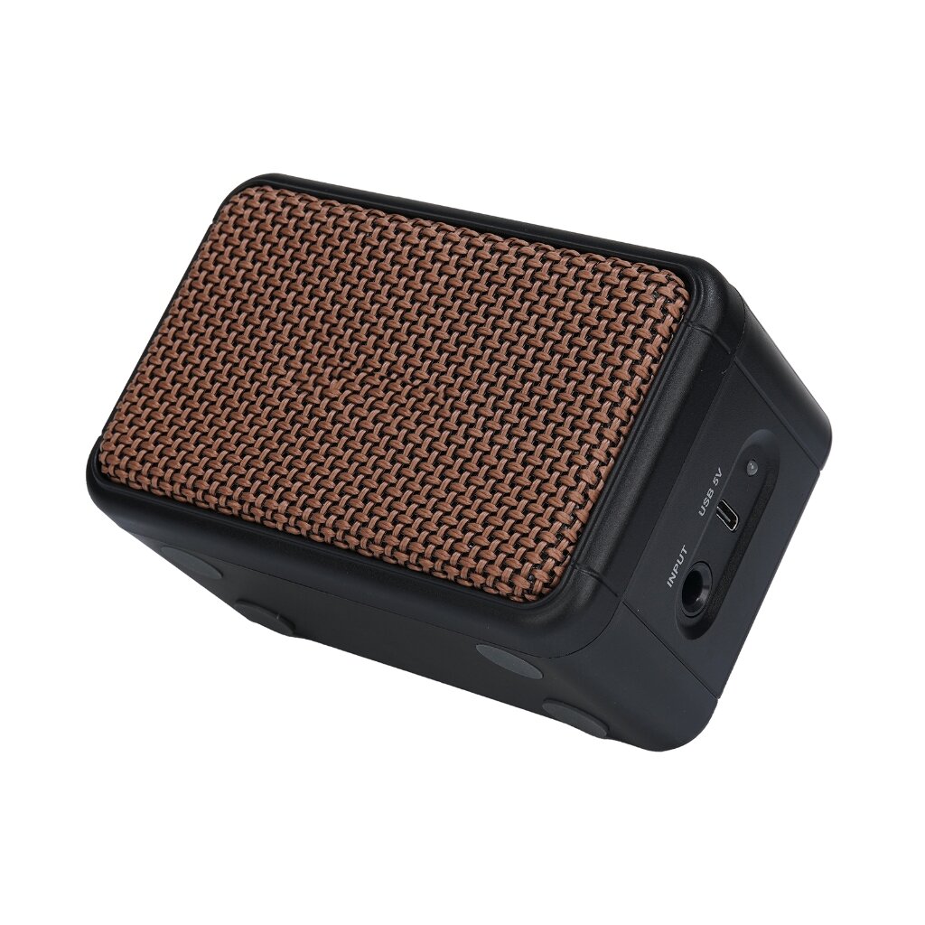 Усилитель для электрогитары Перезаряжаемый Гитарный Усилитель с Каналами Clean & Overdrive Портативный Небольшой Гитарный усилитель Долговечный