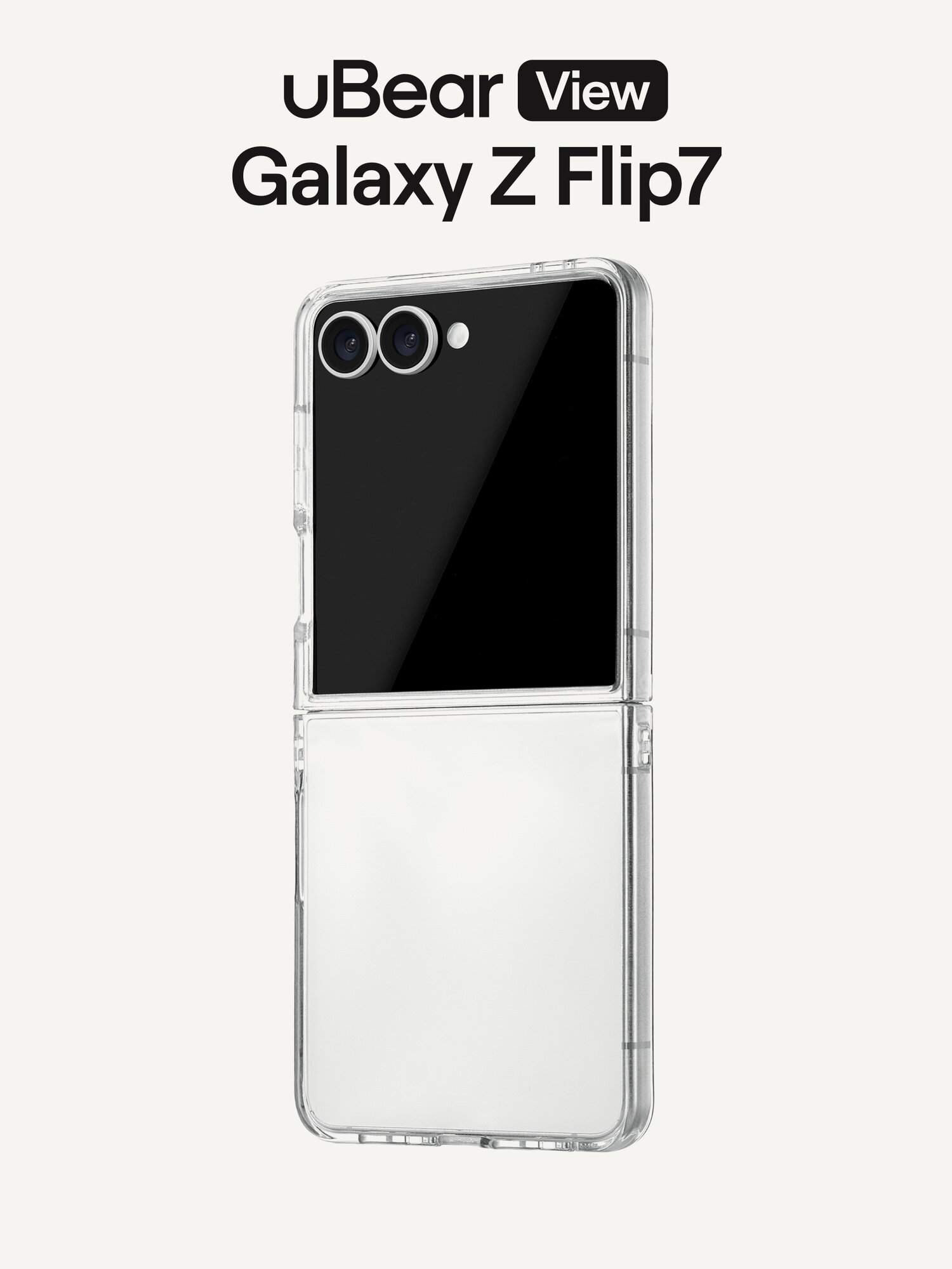 Чехол на Samsung Galaxy Z Flip7 uBear View Case , усиленный