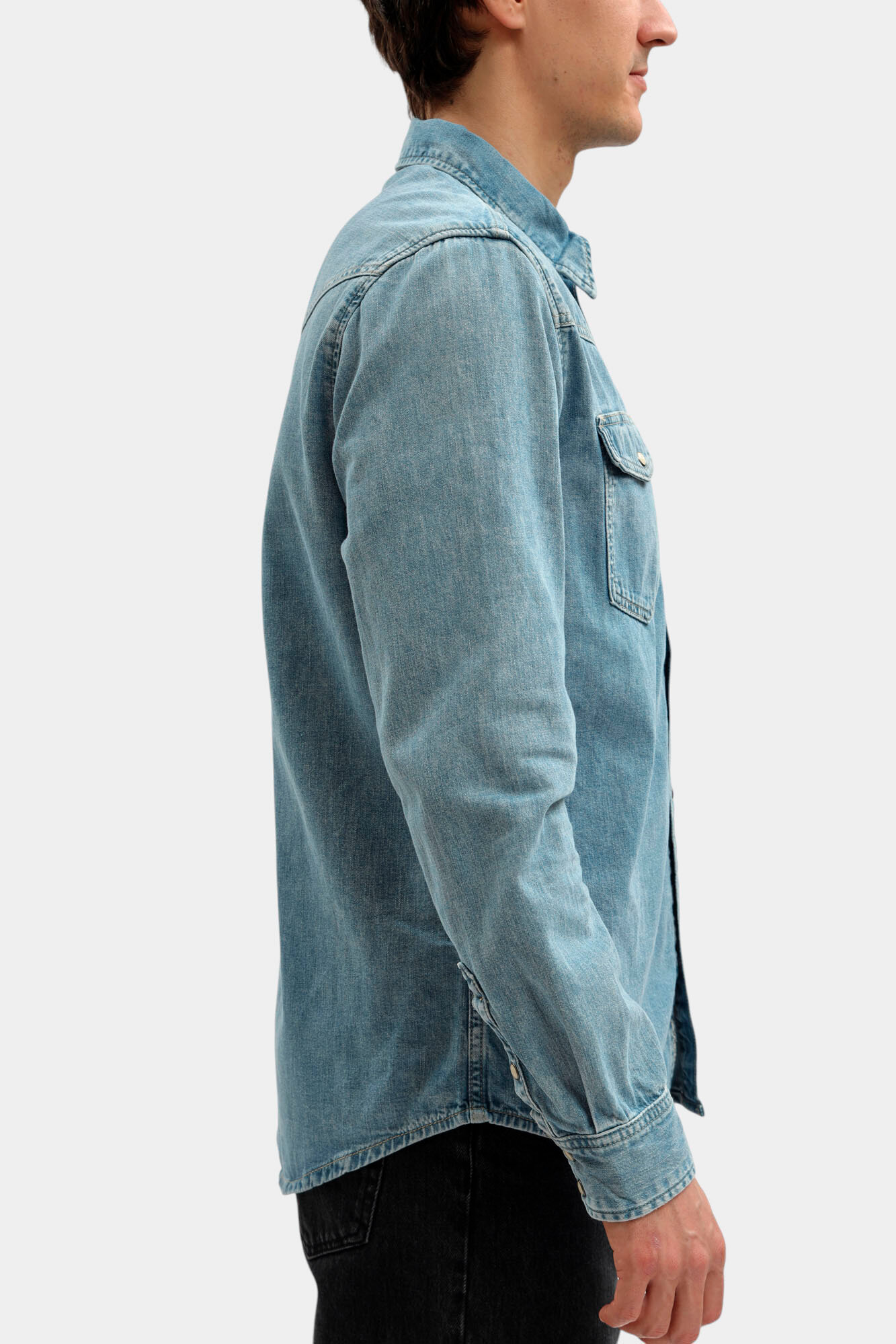 Рубашка Pepe Jeans, размер L, cиний — фото 1