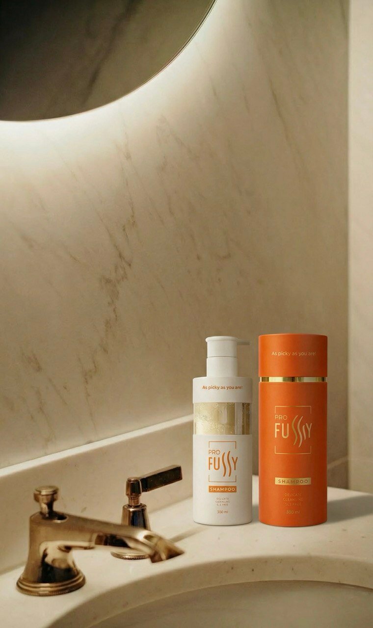 FUSSY PRO Бессульфатный шампунь для всех типов волос для ежедневного использования