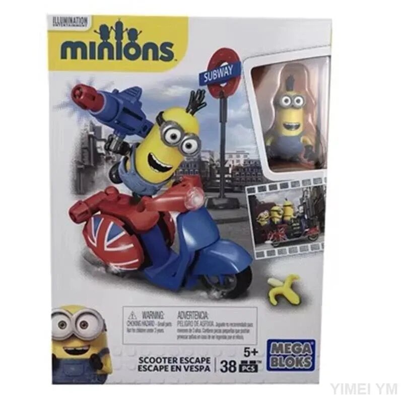Фигурка Mega Bloks Minions Scooter Escape, побег на скутере, 38 деталей, для мальчиков