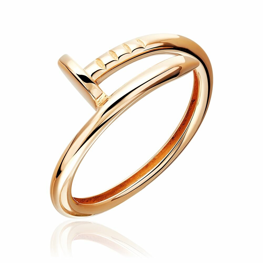 Кольцо, красное золото, 585 проба