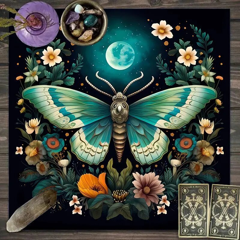 Скатерть для гадания таро 90x90CM из фланели, мягкая и прочная, для аксессуаров гадания