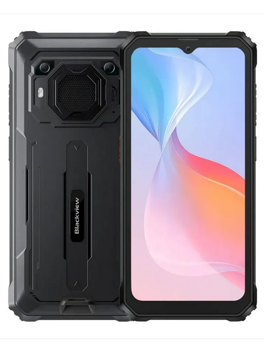 Смартфон Blackview BV6200 Plus 8/128 Гб Черный 2 sim 6.56* IPS LCD, 90Hz 2G, 3G, 4G 11000 mAh (RU)