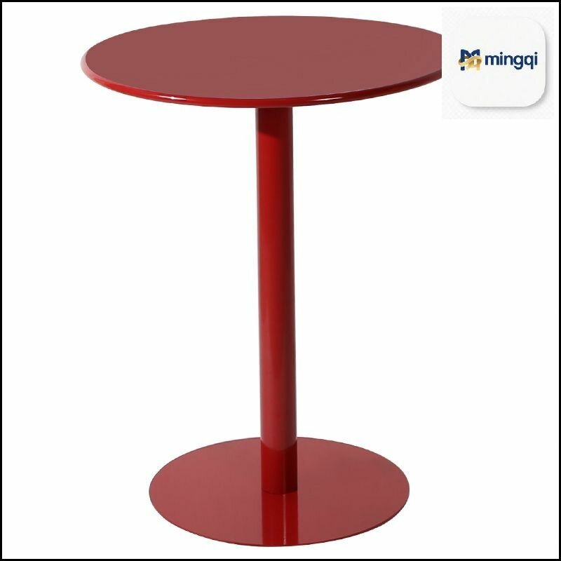 Журнальный столик, круглый металлический стол для переговоров, подходит для кабинета и балкона, 60*60*73 см