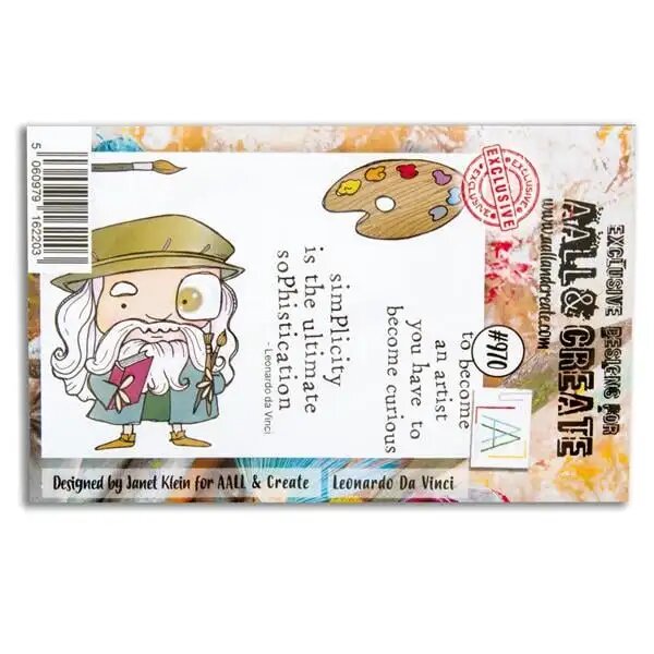 Штамп для скрапбукинга Leonardo Da Vinci AA5323-stamps