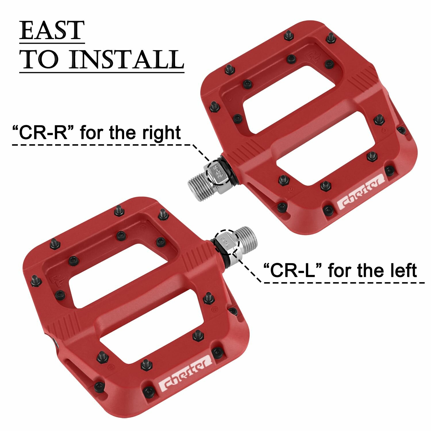 Race Face Pedals Chester Педаль, Педали для горного велосипеда красный