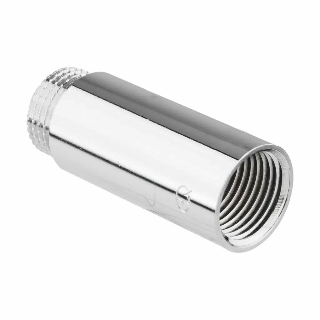 Удлинитель AquaLink 1/2 дюйма, г-ш, латунь, 15 мм, хромированный резьбовой фитинг для водоснабжения и отопления.