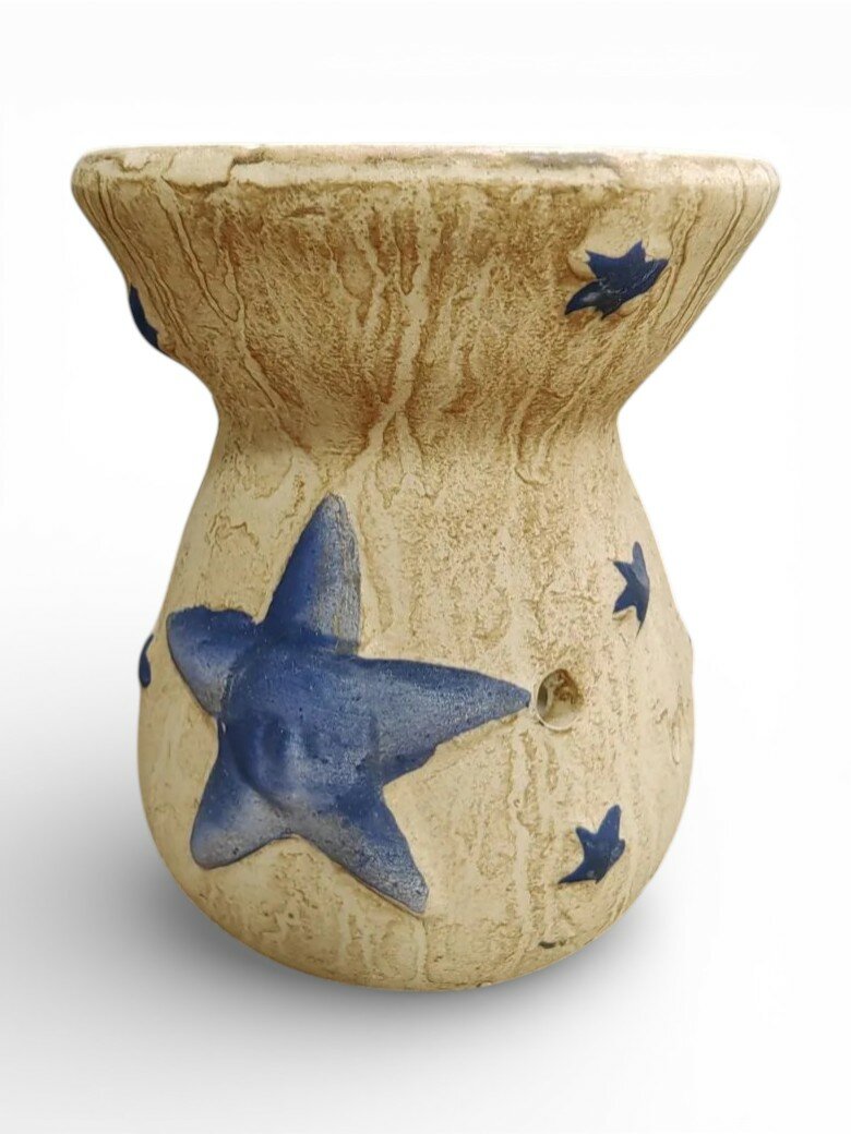 Аромалампа матовая звезда (керамика, 8 см.), 1 шт.