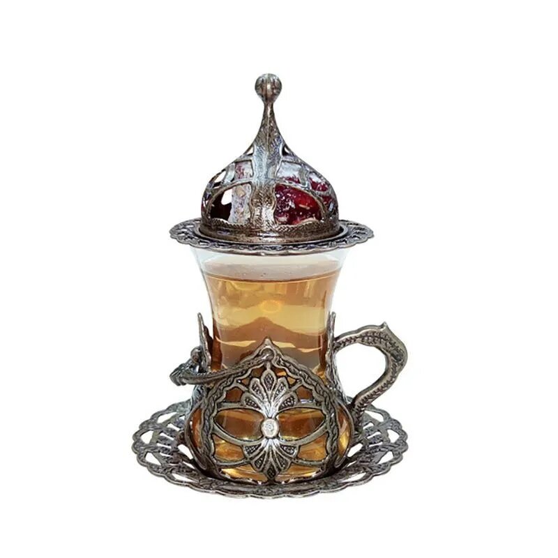 Стакан армуды для чая 120 мл 1 шт из меди в османском стиле