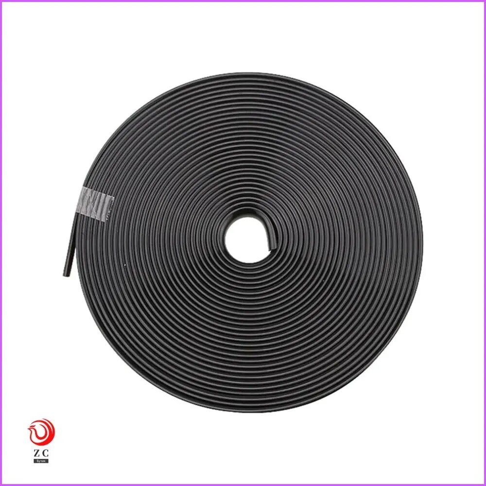 Молдинг автомобильный, защитная лента для дисков, 1 шт, 8м, черный