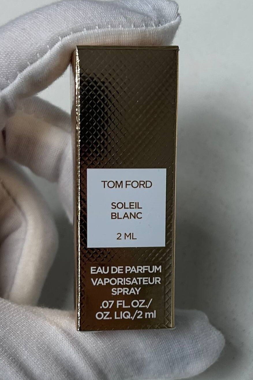 Парфюмерная вода Tom Ford Soleil Blanc, Eau De Parfum, цветочно-амбровый аккорд, 2 мл