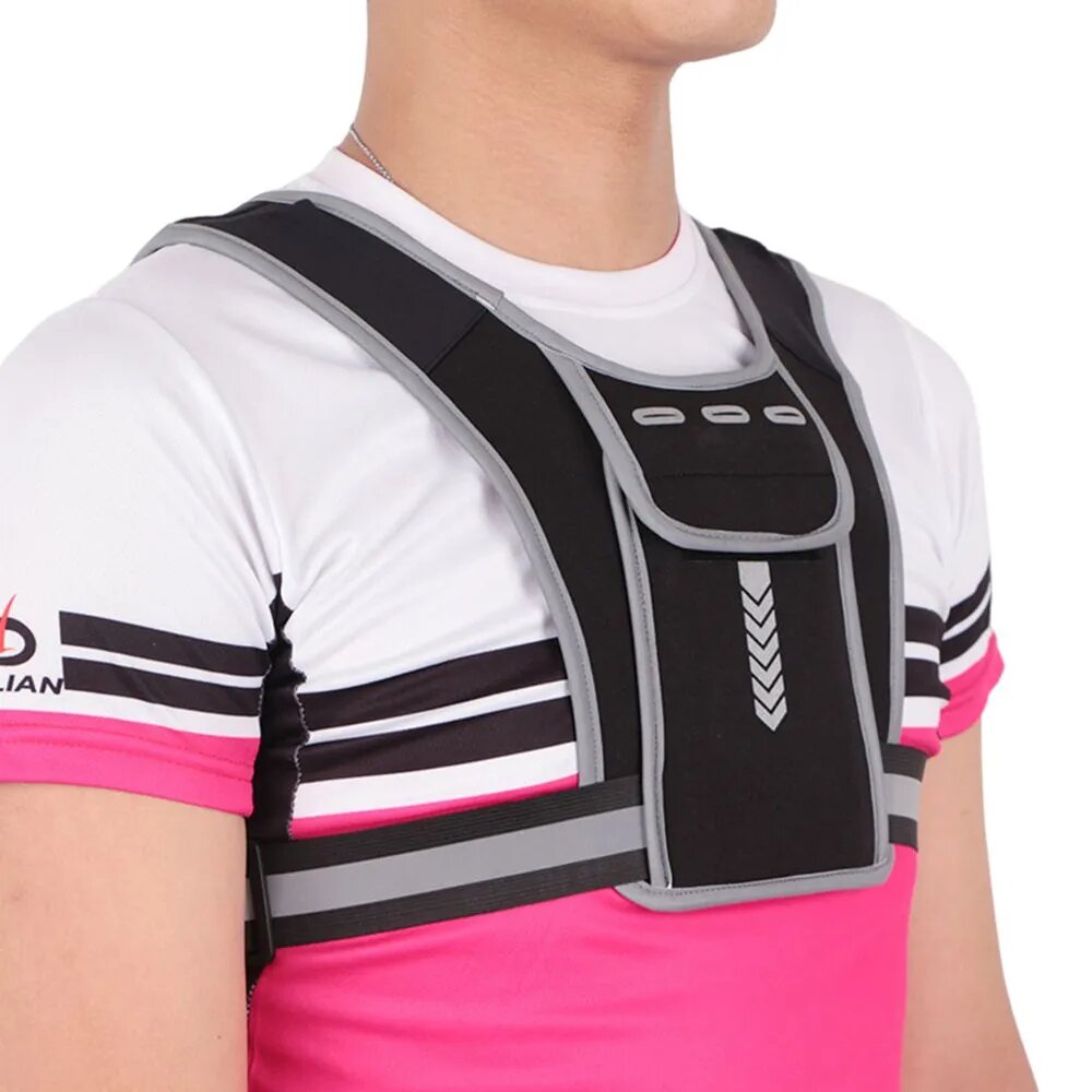 Milochic Нагрудный чехол для смартфона и бутылки воды, объем: 0.9 л, SBR, 57 x 31 см, черный
