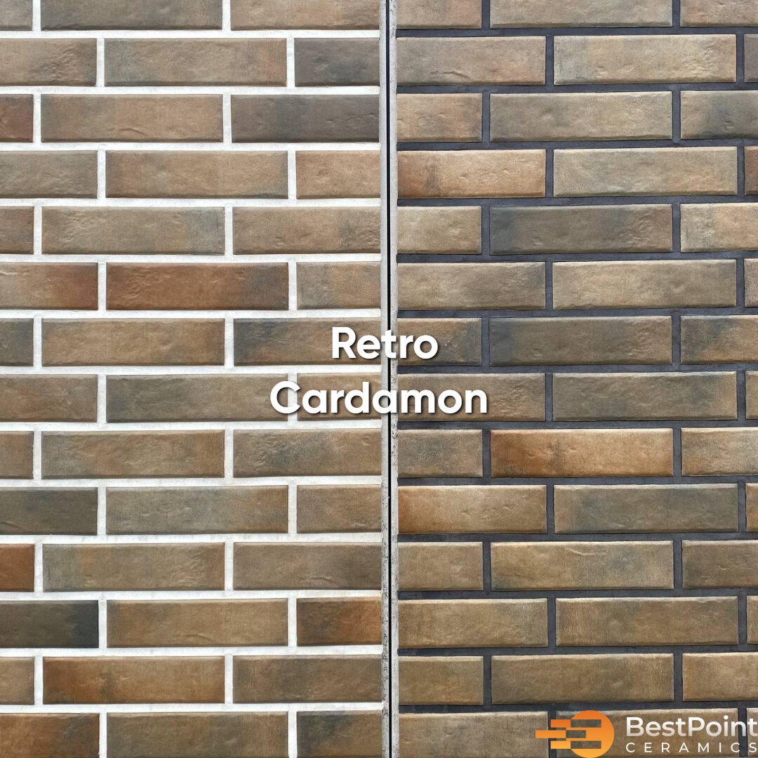 Плитка клинкерная BestPoint "Retro Cardamon" 24,5х6,5 см (46 шт в коробке), матовая, коричневая