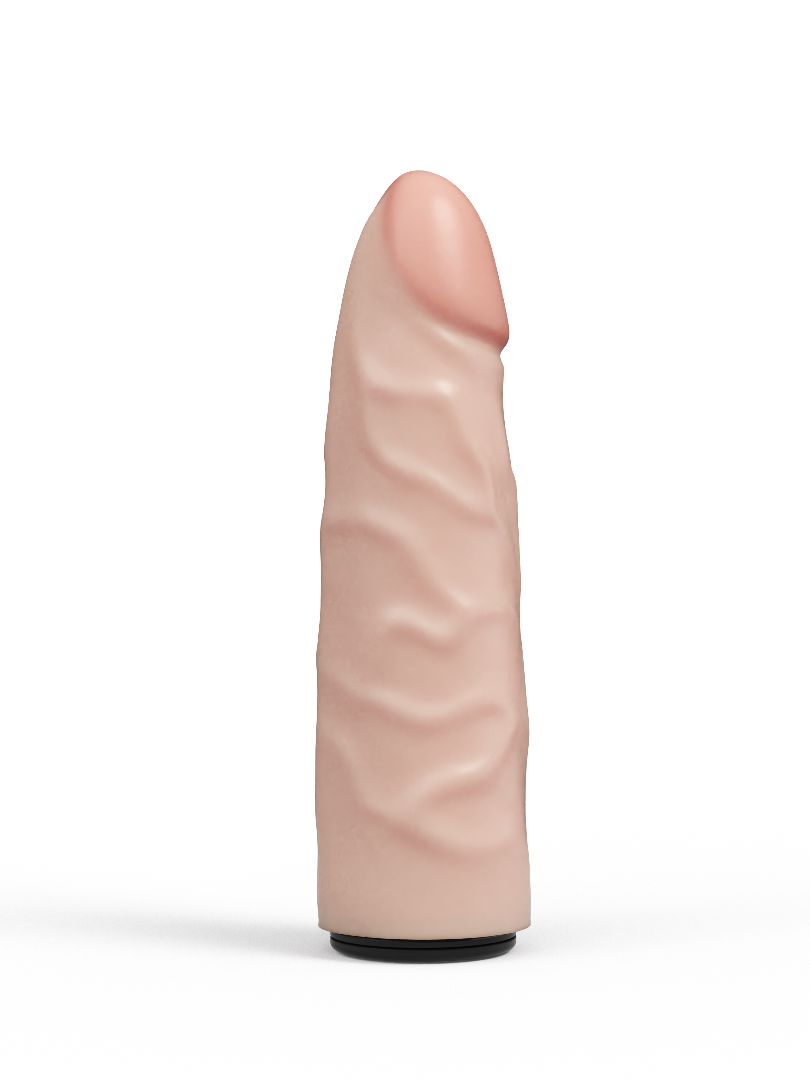 Насадка-плаг с коннектором Lovetoy из Неоскин бежевая (17, Ø 4.3 см) 860400