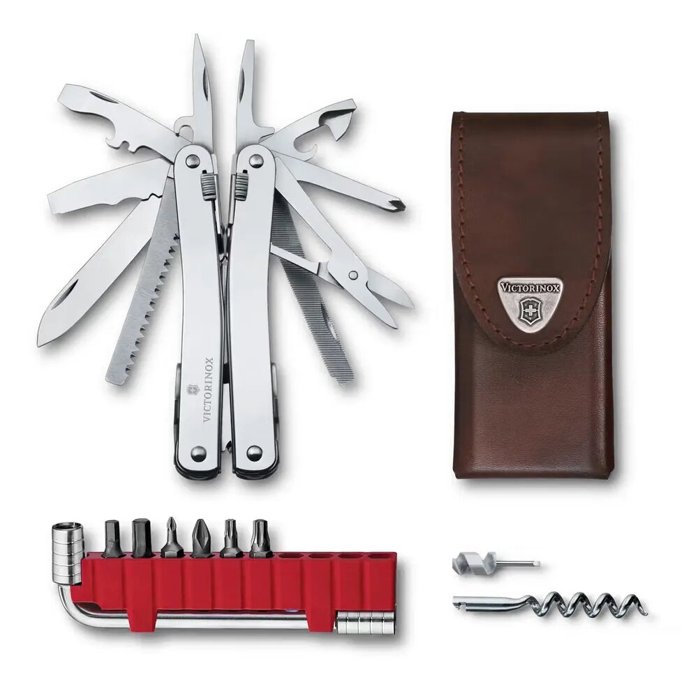VICTORINOX SWISS TOOL SPIRIT X PLUS 3.0235. L Многофункциональный инструмент 35 функций Набор бит