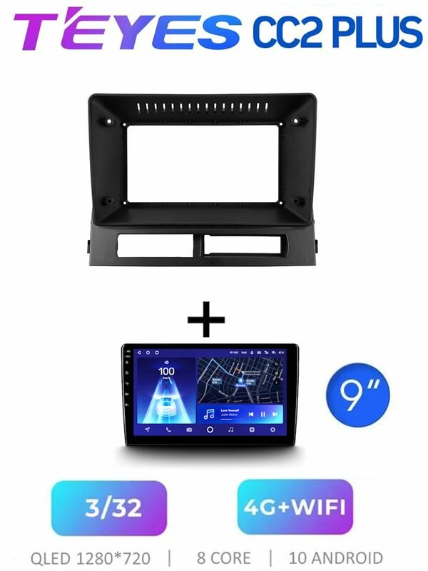 Магнитола 9" Teyes CC2 Plus 3/32 Gb для Toyota Prius XW20 2 2003-2011 F2