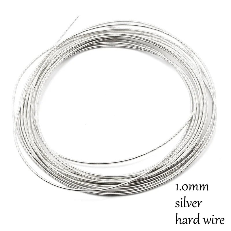 Металлическая нить QIAO для вышивания hard wire-silver