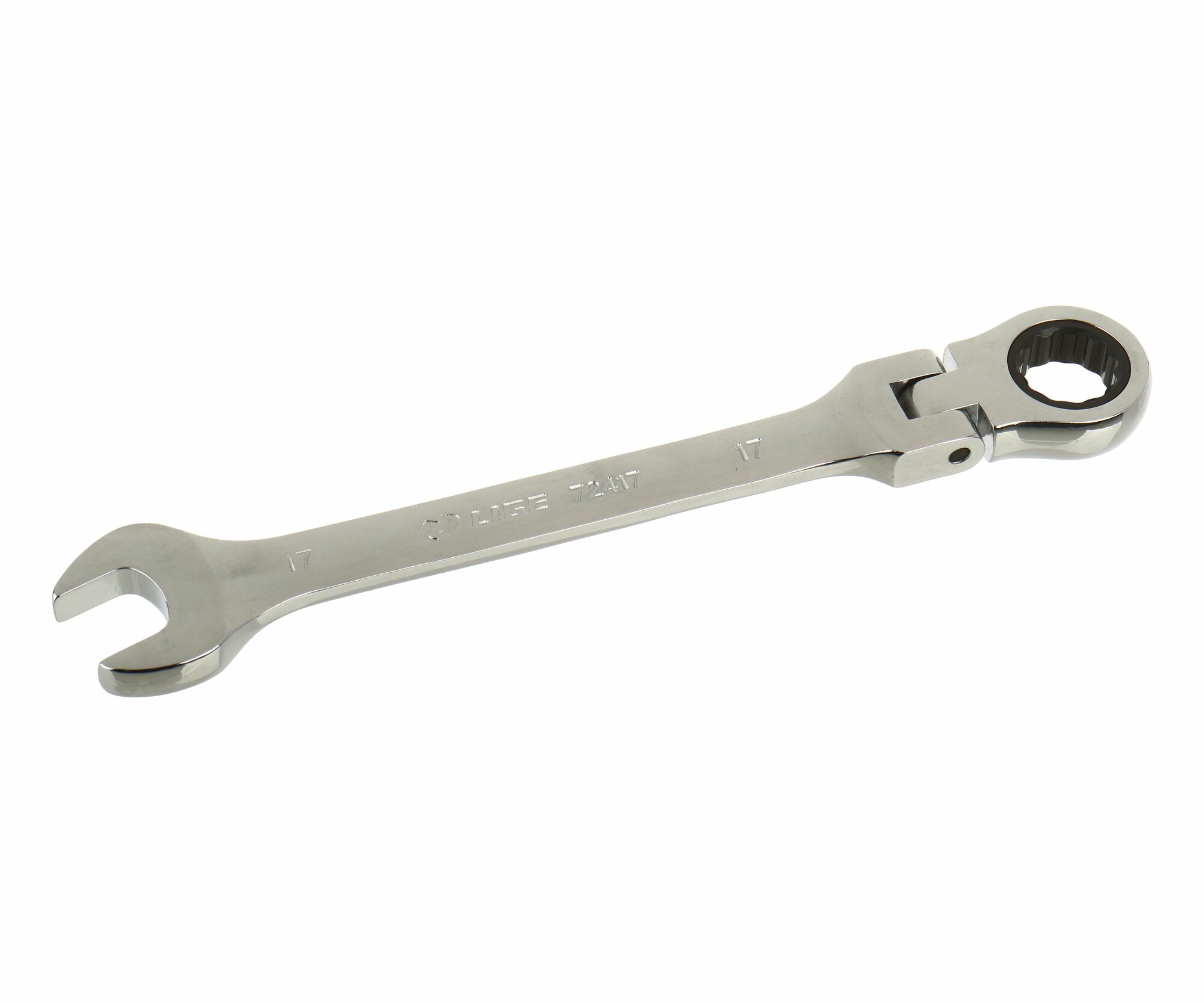 Ключ комбинированный 17мм трещоточный с подвижной головкой LG-72417 LIGE