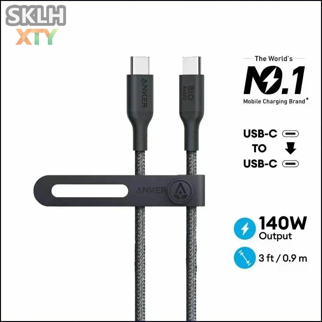 Кабель для мобильных устройств USB Type-C/USB Type-C, 0.9 м, черный, белый