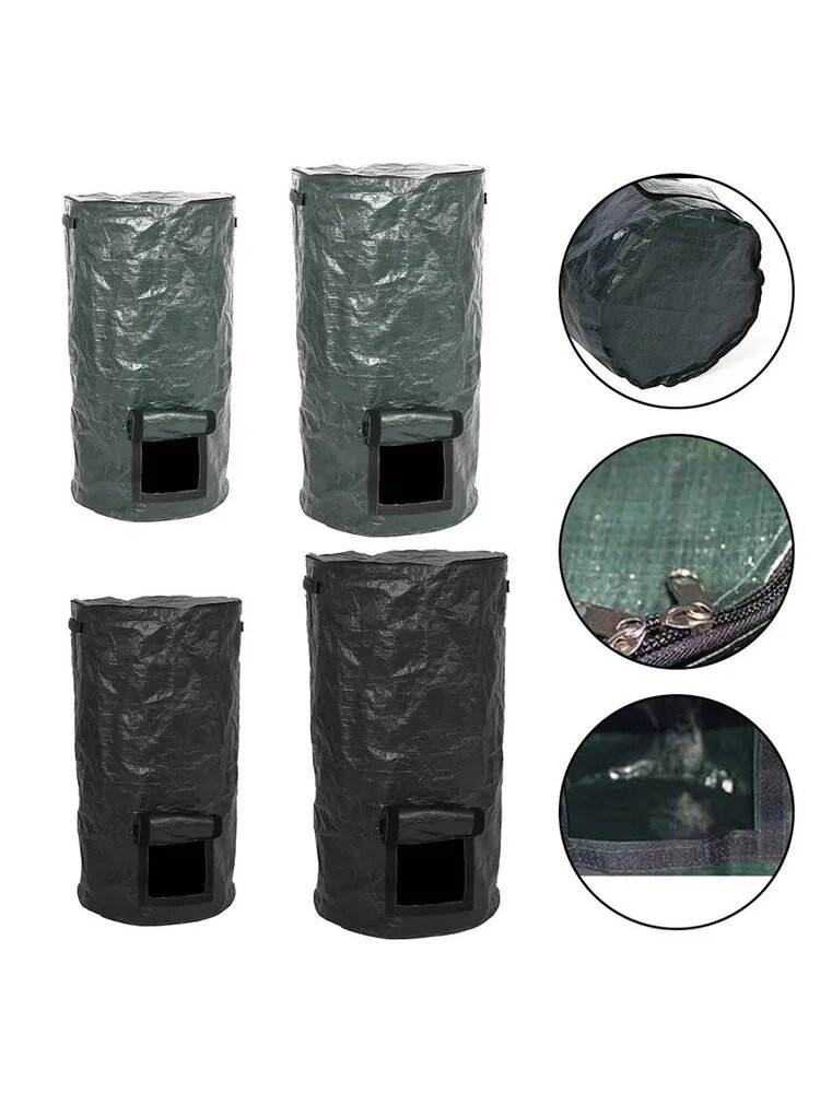 Садовый мешок для компостирования, 1 шт. Черный 35*60см